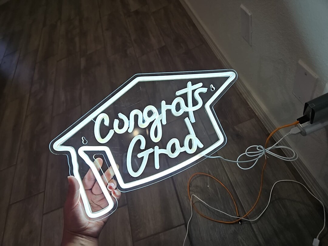 Congrats Grad Neon Sign Congrats Neon Lights Signs for Backdrop ...