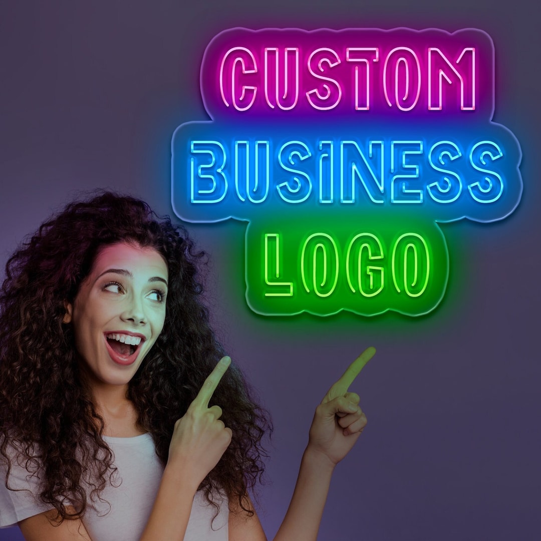 Custom Business Logo LED Neon Sign, LED Neon Light, Personalized ...