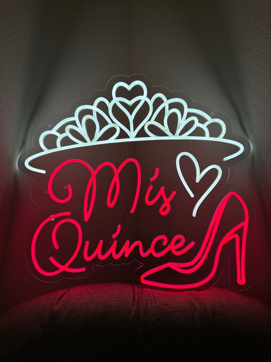 Quinceañera Neon Sign | Mis Quince XV Led Neon Light | Mis Quince Neon ...