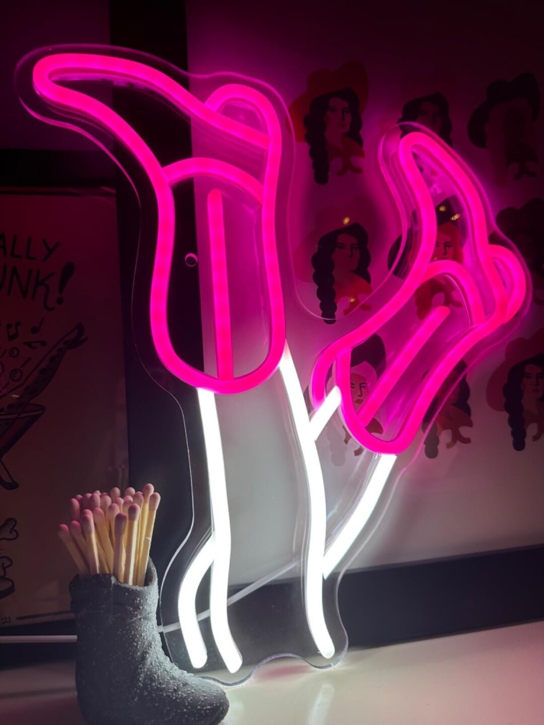 Custom Western Cow Girl Boots Neon Sign| Wild West Home Decor| Cowgirl ...