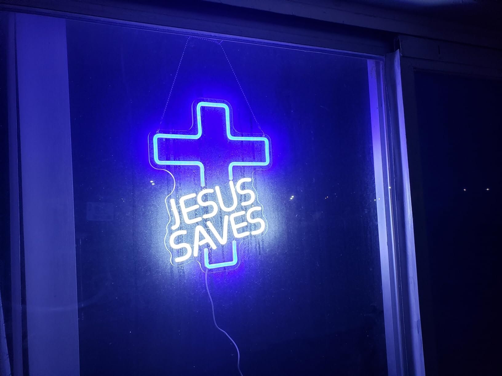 Jesus Neon Sign, Christian Cross LED Neon Sign for Room Decor, Jesus ...