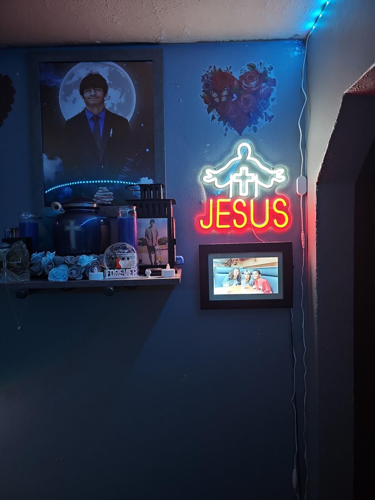 Jesus Neon Sign, Christian Cross LED Neon Sign for Room Decor, Jesus ...
