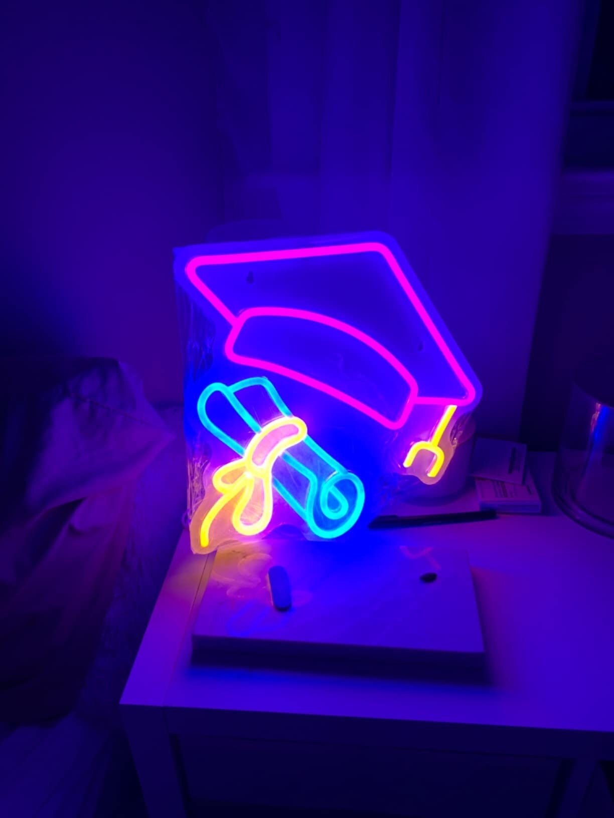 Congrats Grad Neon Sign Congrats Neon Lights Signs for Backdrop ...