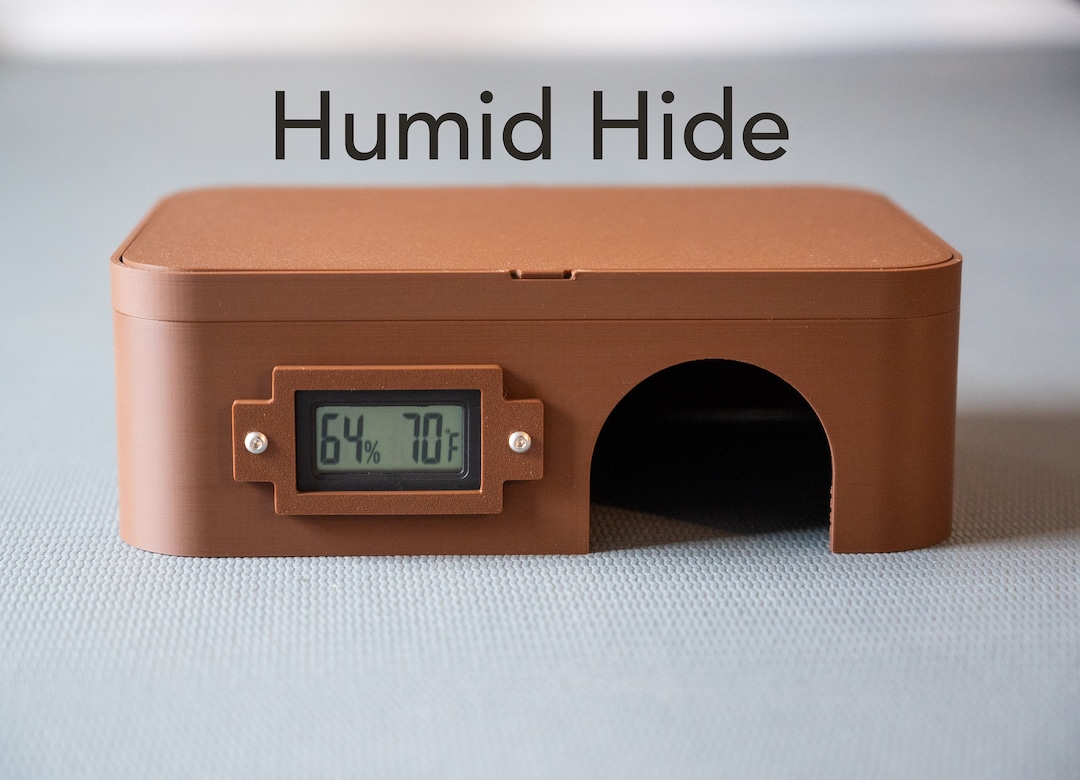 Reptile Humid Hide With Thermometer/hygrometer - Etsy