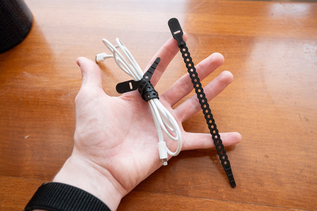 3D Printed Reusable Cable Ties (4 Pack) - Etsy