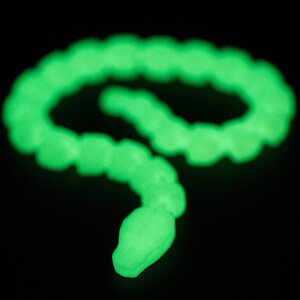Articulated Snake Fidget Toy - Glow in the Dark Edition - Etsy