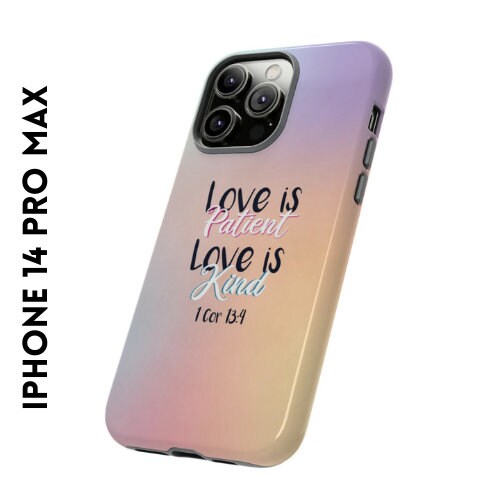 Christian Phone Case, Love is Patient Svg Love is Kind Svg, Couple ...