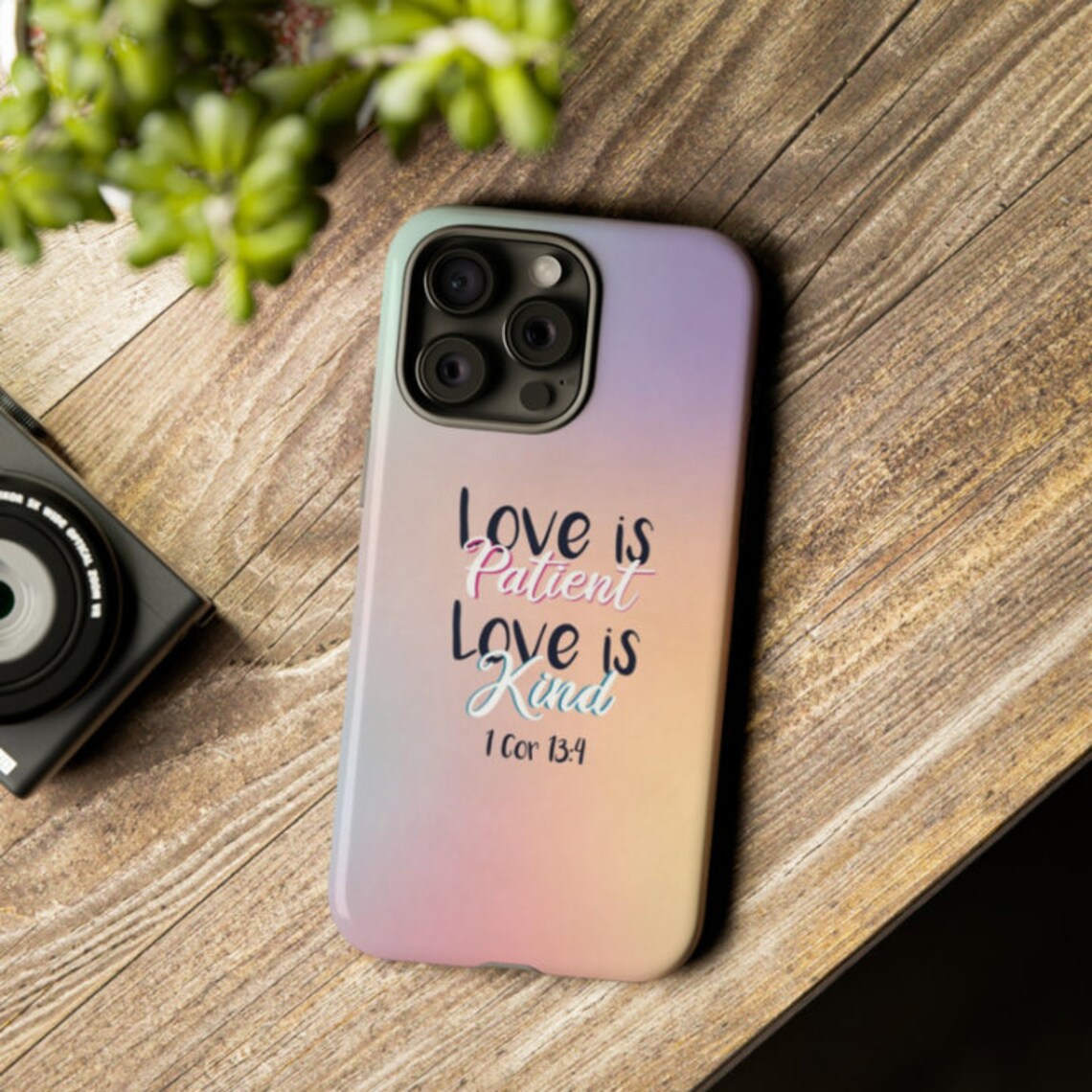 Christian Phone Case, Love is Patient Svg Love is Kind Svg, Couple ...