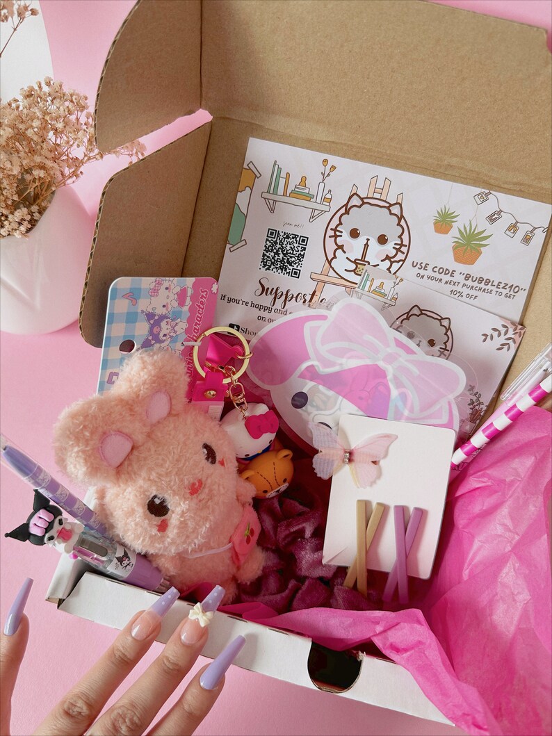 Kawaii Cute Stationary Plush Toy Mystery Surprise Box, Personalized ...