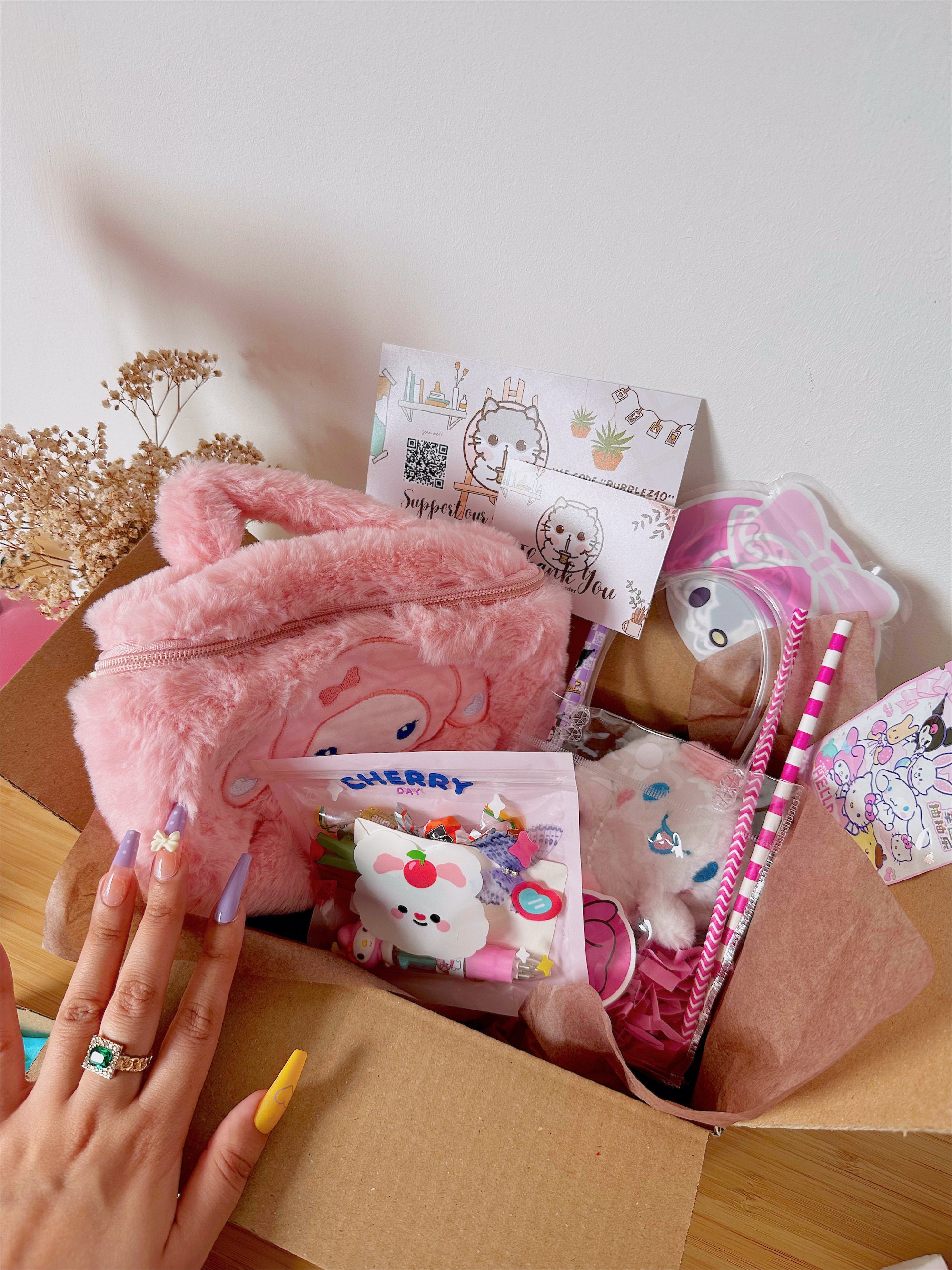 Kawaii Cute Stationary Plush Toy Mystery Surprise Box, Personalized ...