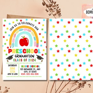 Preschool Graduation Invitation, Graduation Ceremony Invitation ...
