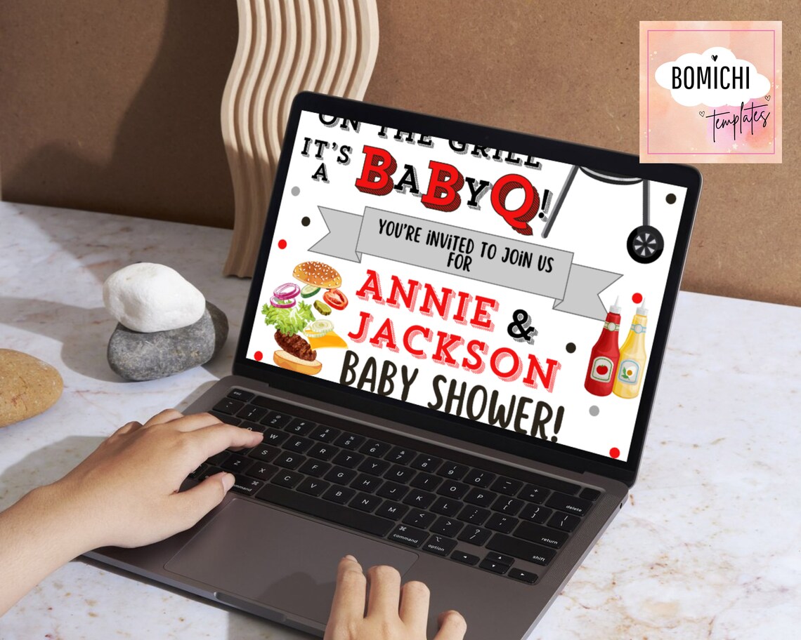 Editable Babyq Baby Shower Invitation, BBQ Theme (digital Download) - Etsy