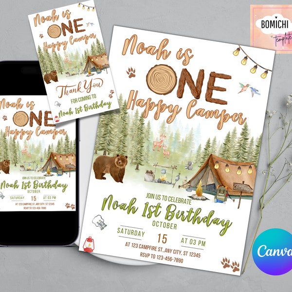 One Happy Camper - Etsy