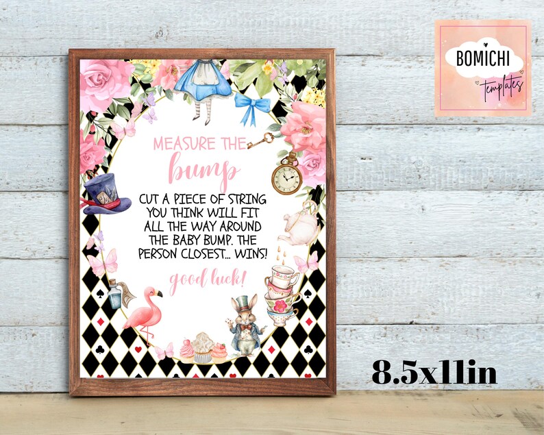 Alice in Wonderland Baby Shower Bundle, Mad Tea Party, Editable ...