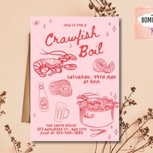 Editable Crawfish Boil Party Invitation, Louisiana Bayou Theme (canva ...