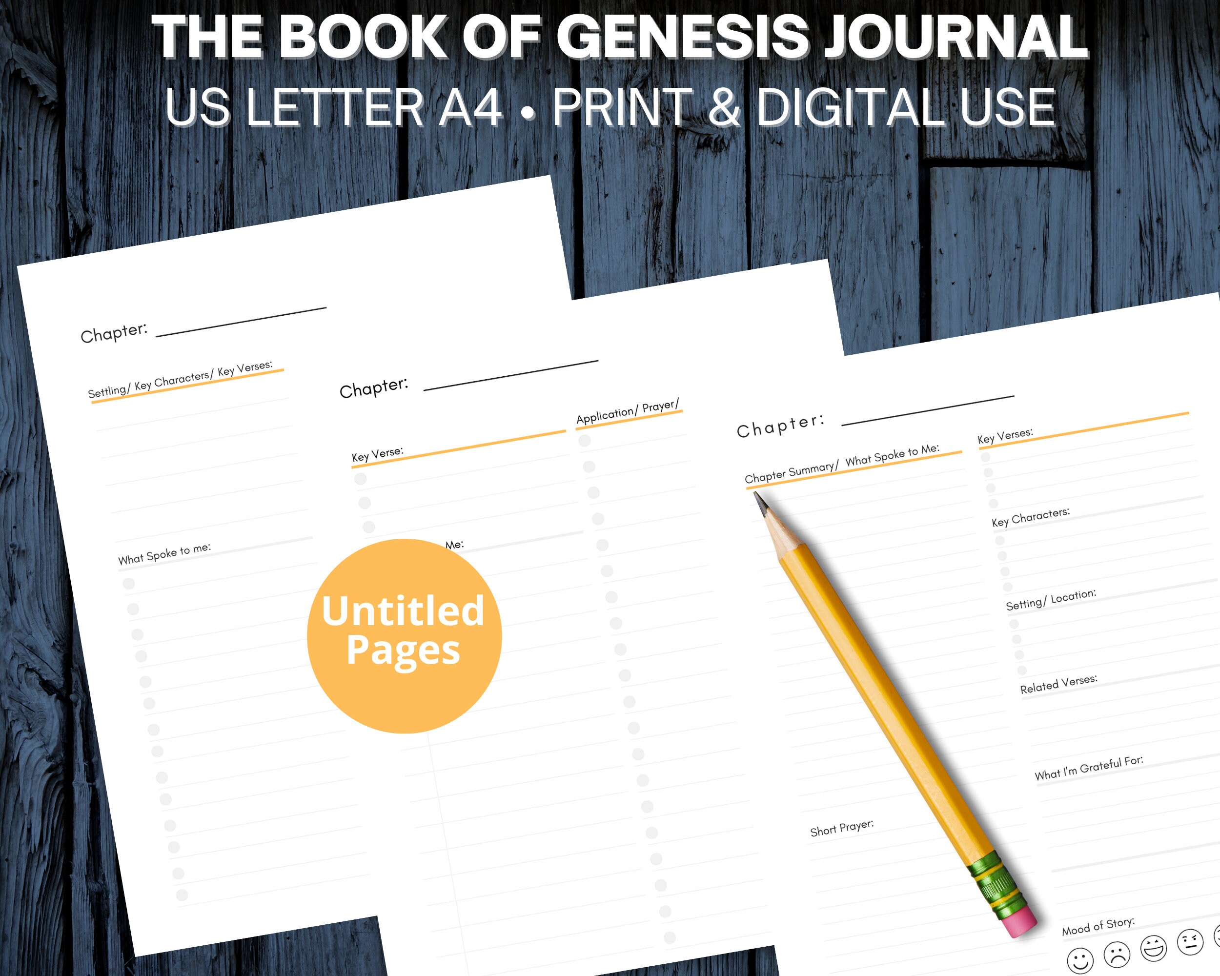 Book of Genesis, Bible Study Journal, Bible Study Guide, Church Group ...