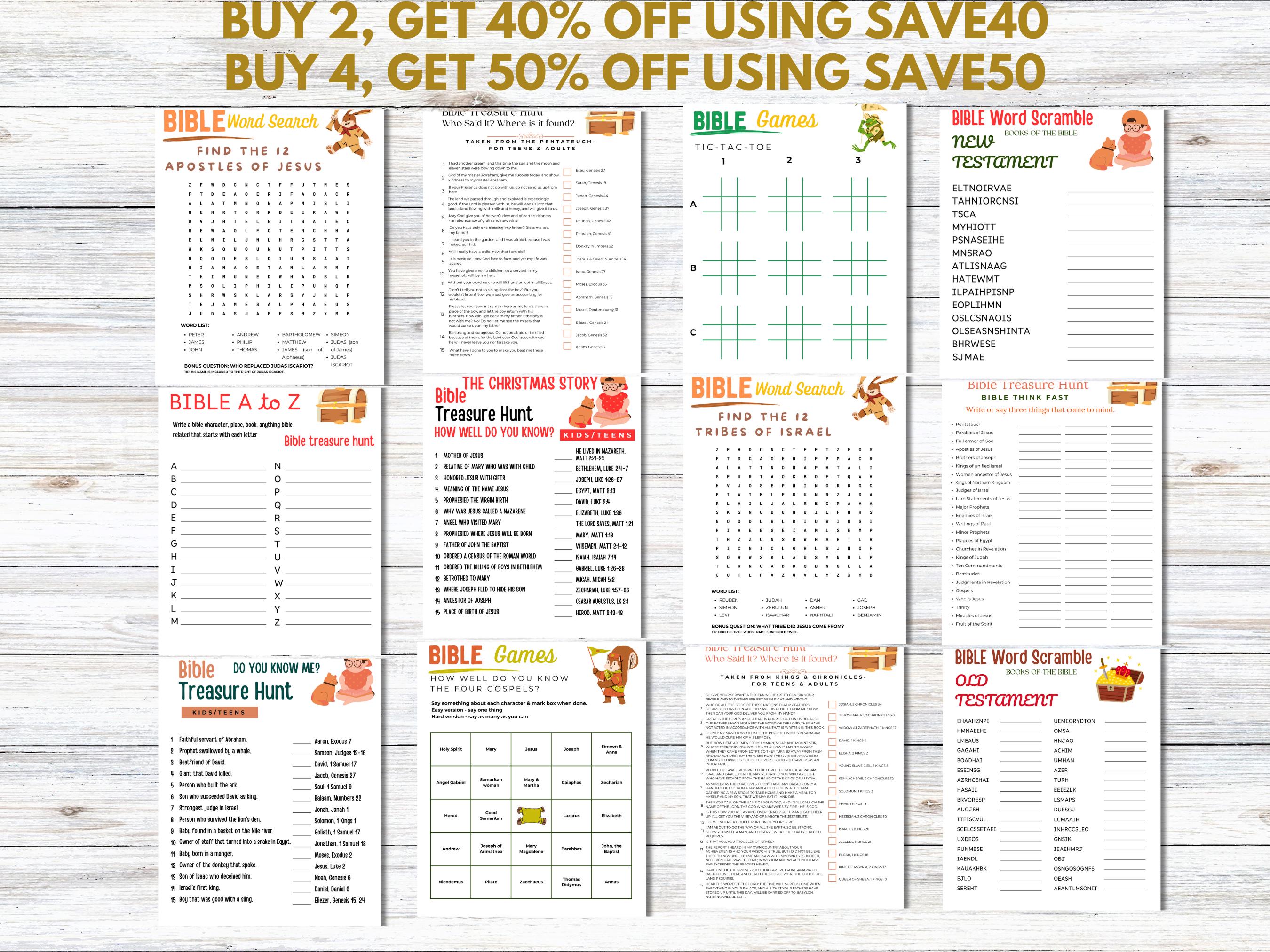 Christmas Trivia Quiz, Bible Treasure Hunt, Bible Scavenger Hunt ...