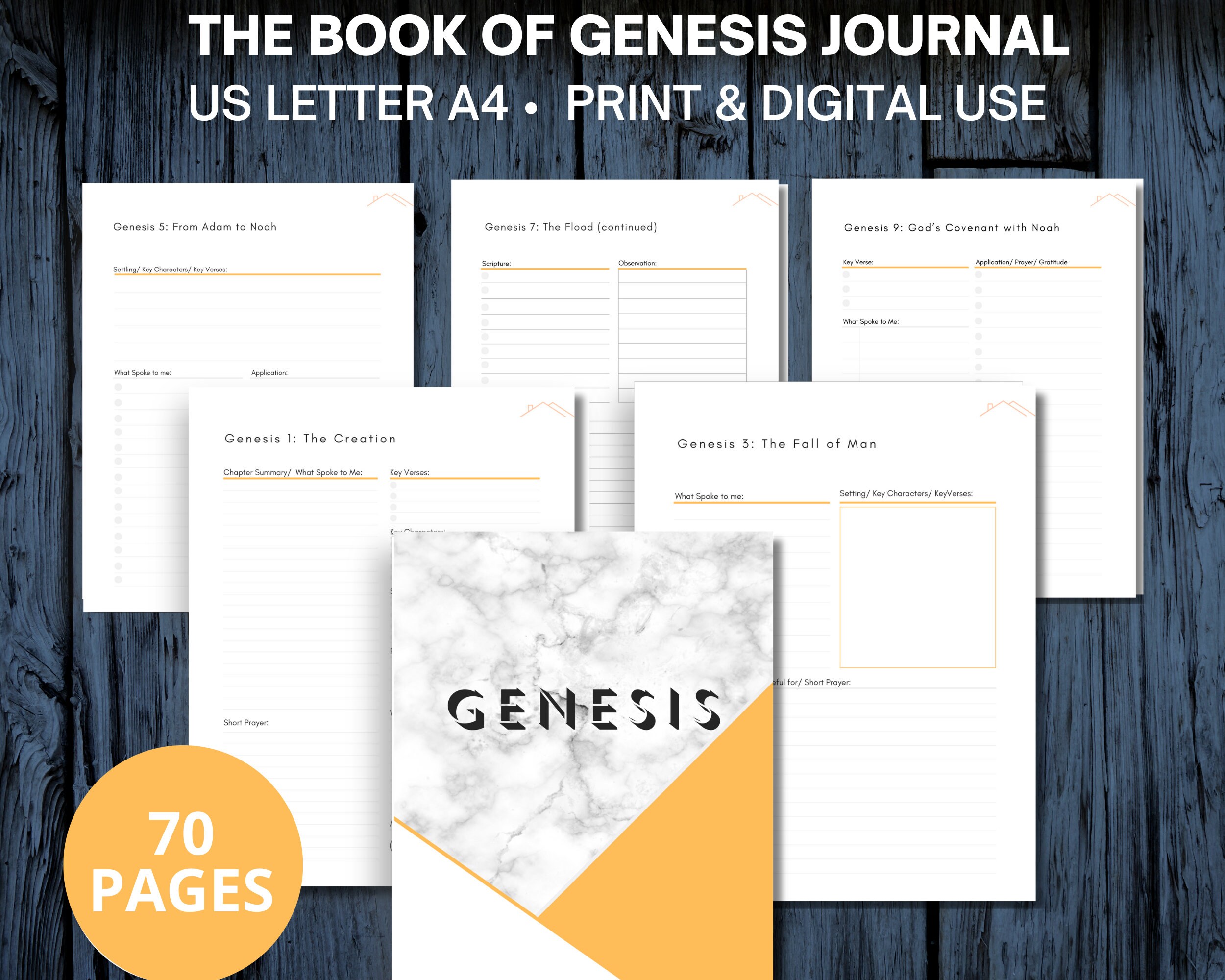 Book of Genesis, Bible Study Journal, Bible Study Guide, Church Group ...