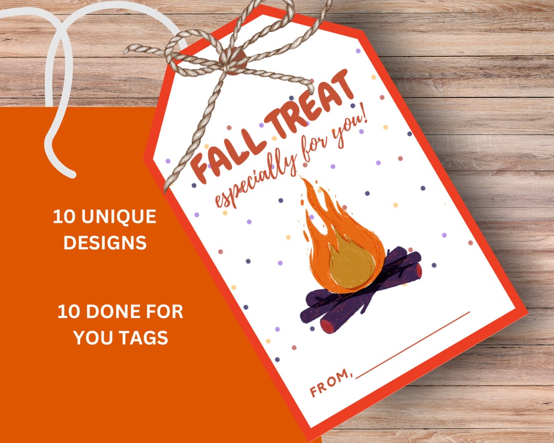 Printable Fall Treat Tag, Thanksgiving Gift Tag, Fall Appreciation ...