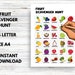 Fruit Scavenger Hunt, Indoor Scavenger Hunt, Indoor / Outdoor Activity ...