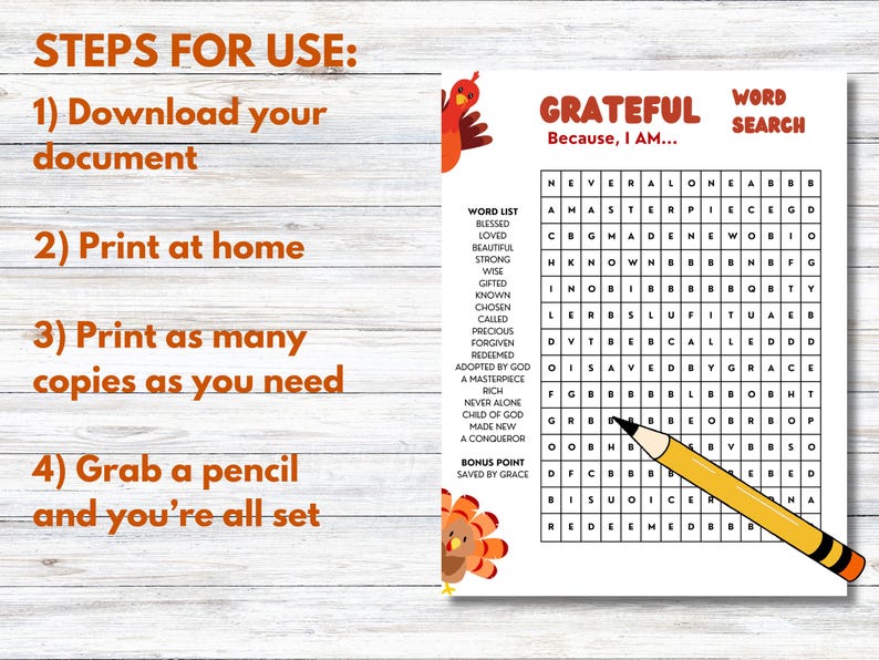 Printable Thanksgiving Game, Thanksgiving Word Search, Family ...