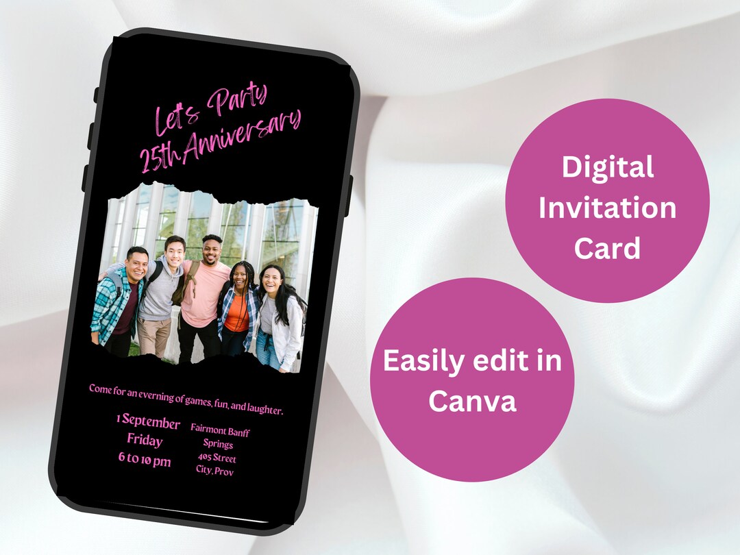 Mobile Class Reunion Invitation, Class Reunion Invite, Digital ...