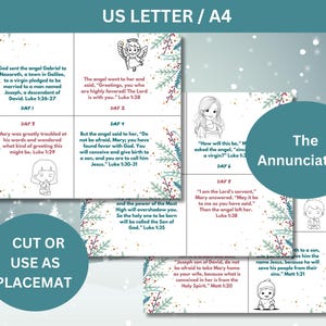 Advent Scripture Cards, Christmas Story Cards, Nativity Calendar ...