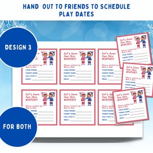 Playdate Invitation Cards, Kids Business Cards, Kids Calling Cards ...