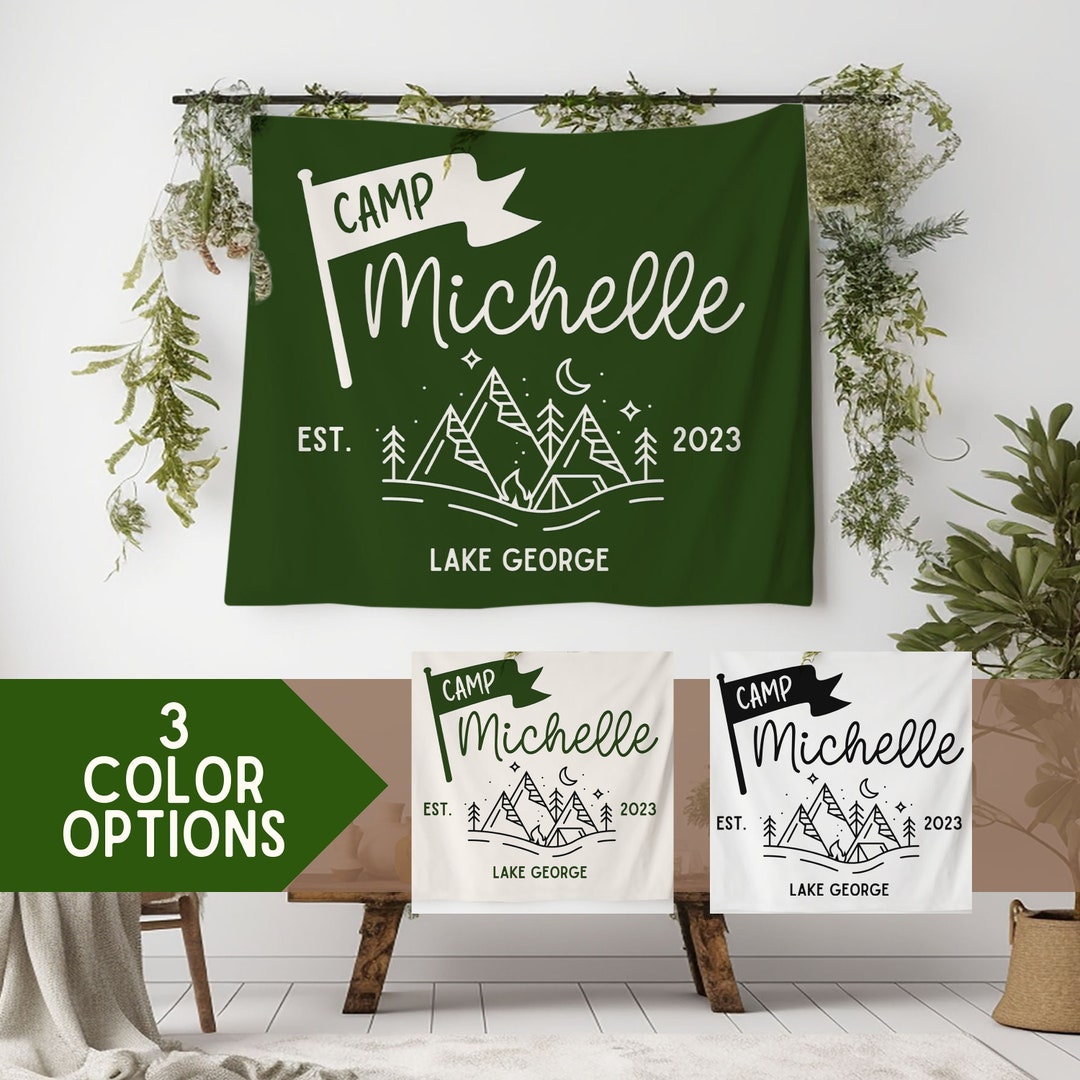 Camp Bachelorette Party Banner, Camping Bachelorette Party Sign ...