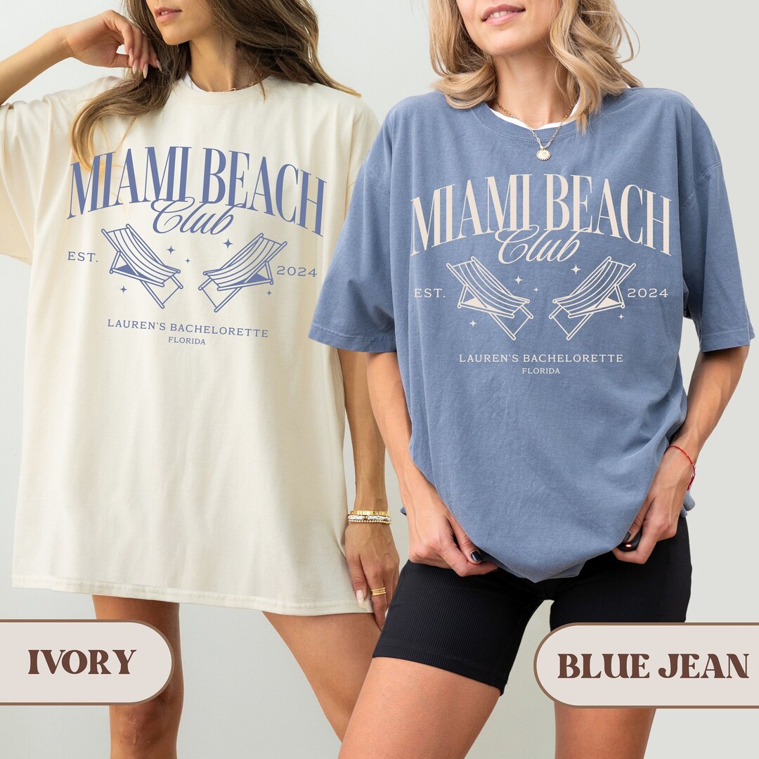 Beach Bachelorette Merch Comfort Colors, Luxury Charleston Bach Shirt ...