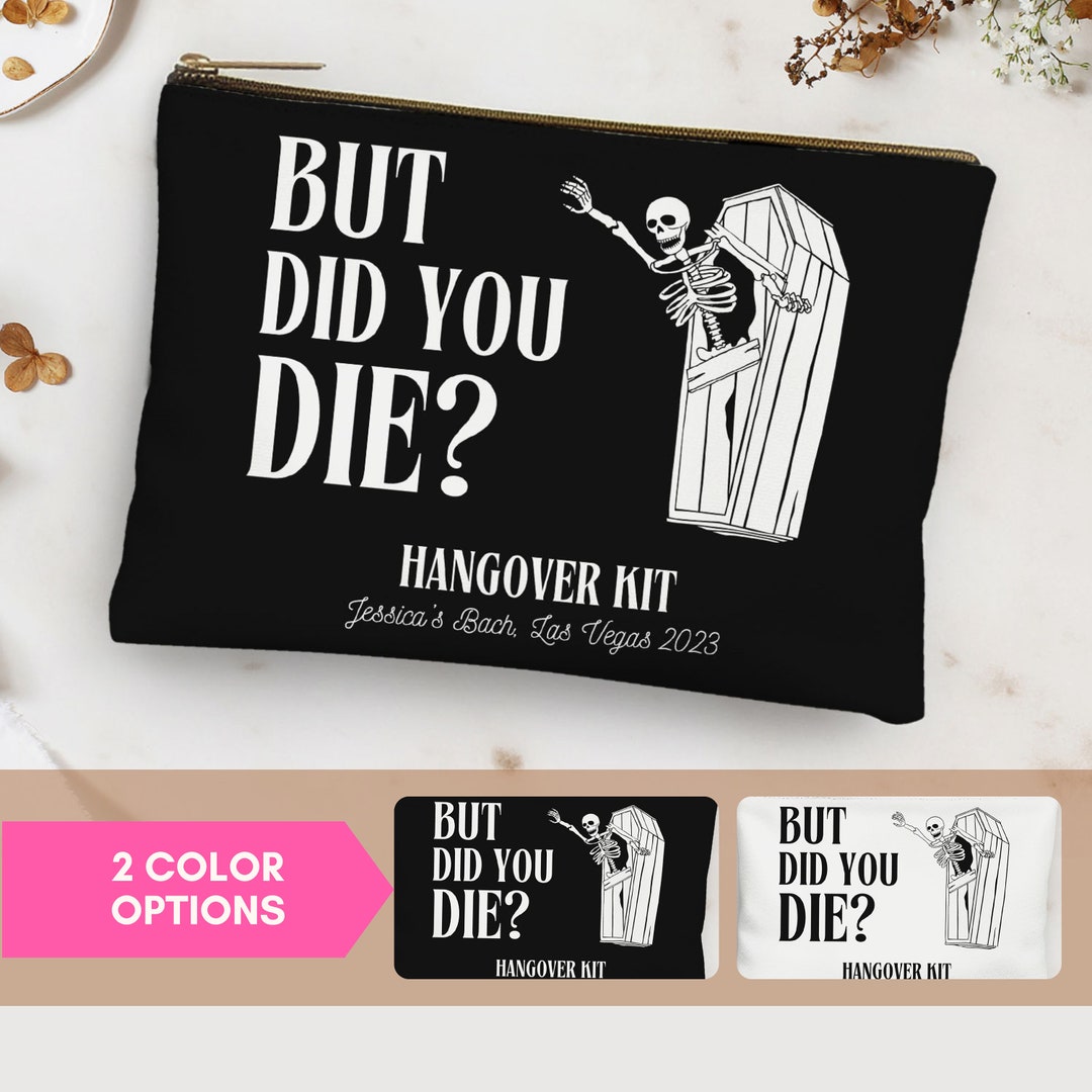 Spooky Bachelorette Party Recovery Kit, Skeleton Hangover Kit ...