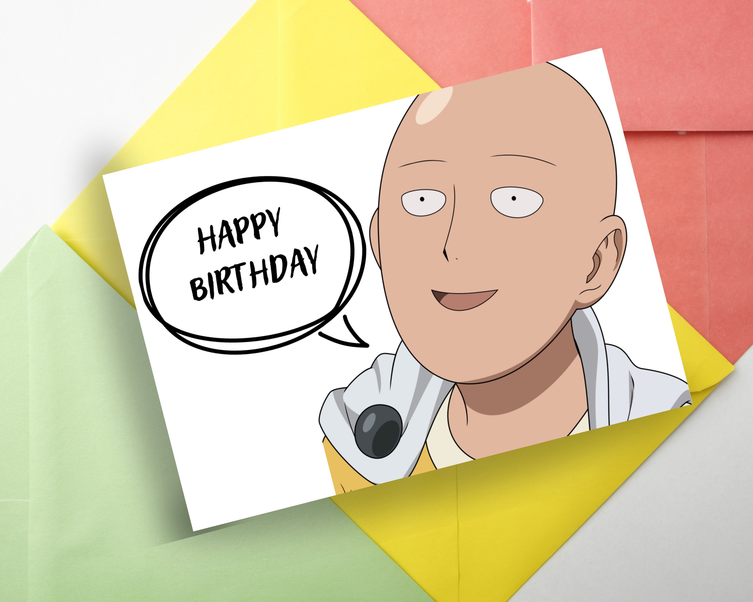 Anime Birthday Card funny Birthday Card manga Birthday Card Printable ...