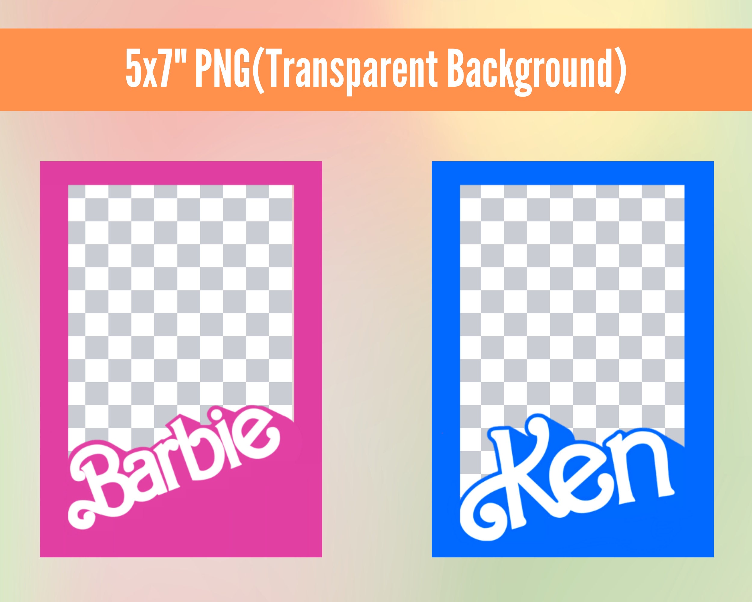 Doll Box Cutout 5x7 Doll Box Cutout Pngmovie Frameinstant - Etsy