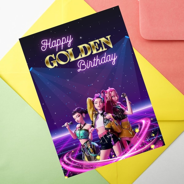 Kpop Demon Hunters Happy Birthday - Etsy