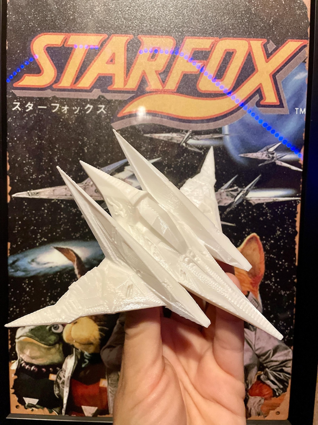 Star Fox 64 Arwing 3D Printed Model With Stand - Etsy