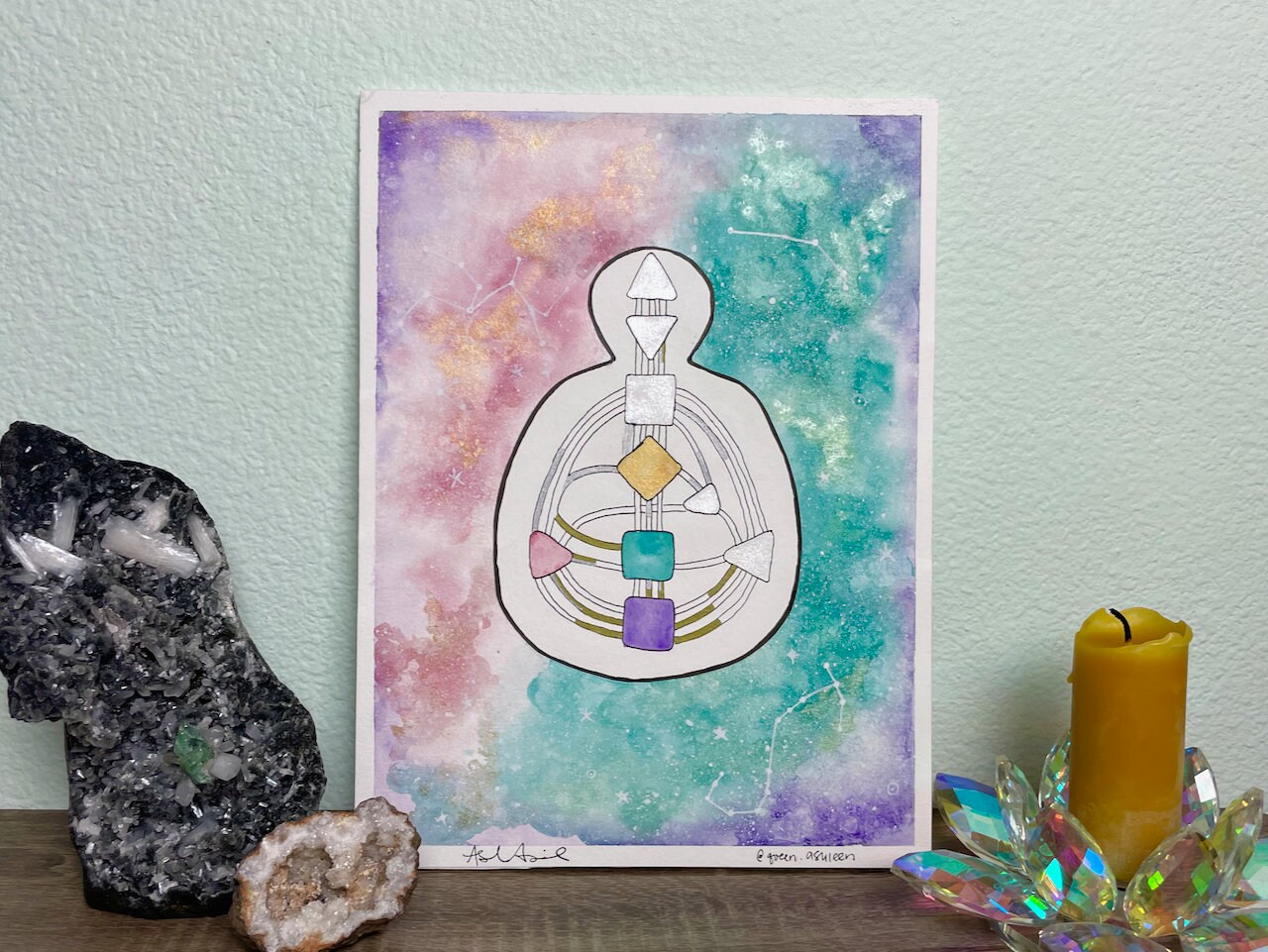 Cosmic Human Design Chart Custom Illustration Made to Order - Etsy
