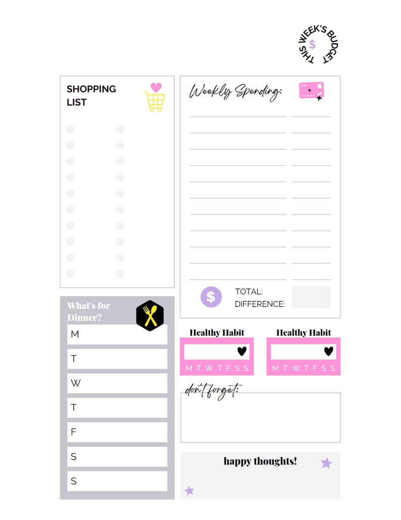 Ultimate Empowered Mom Planner Printable Planner Weekly Planner Monthly ...