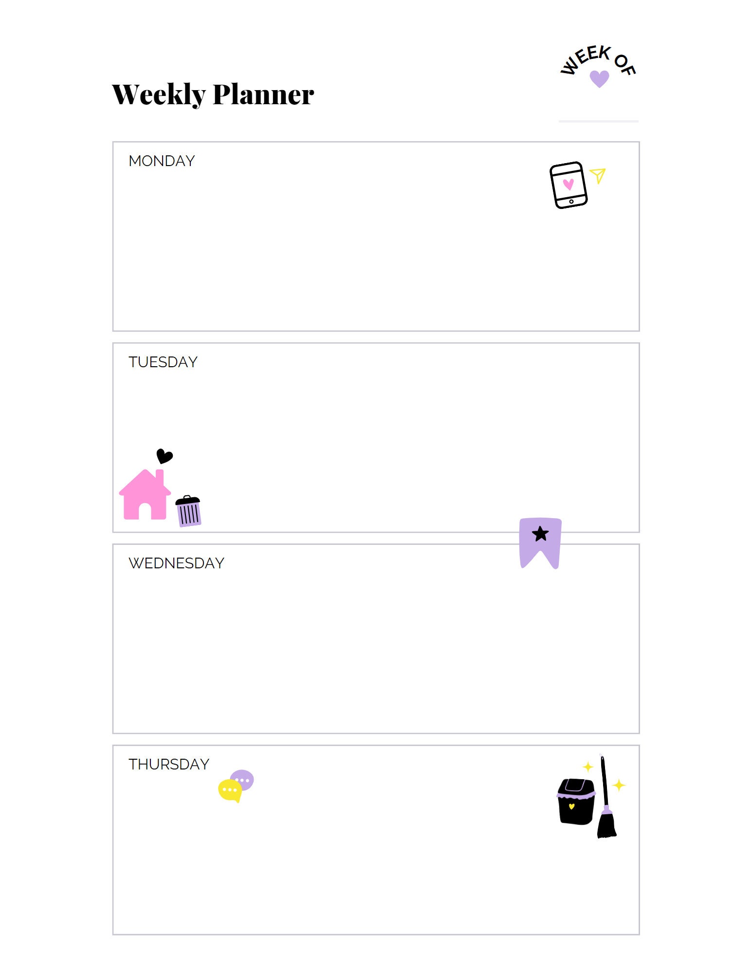 Ultimate Empowered Mom Planner Printable Planner Weekly Planner Monthly ...