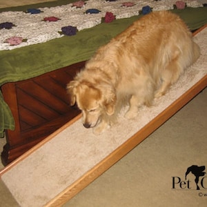 12" Wide, 22 Degree, Tall Normal Slope Dog Ramp. Moderate Incline for ...