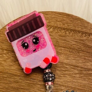 Cute Pink Glitter Pharmacy Badge Reel, Nurse Badge Reel, Nurse Badge ...