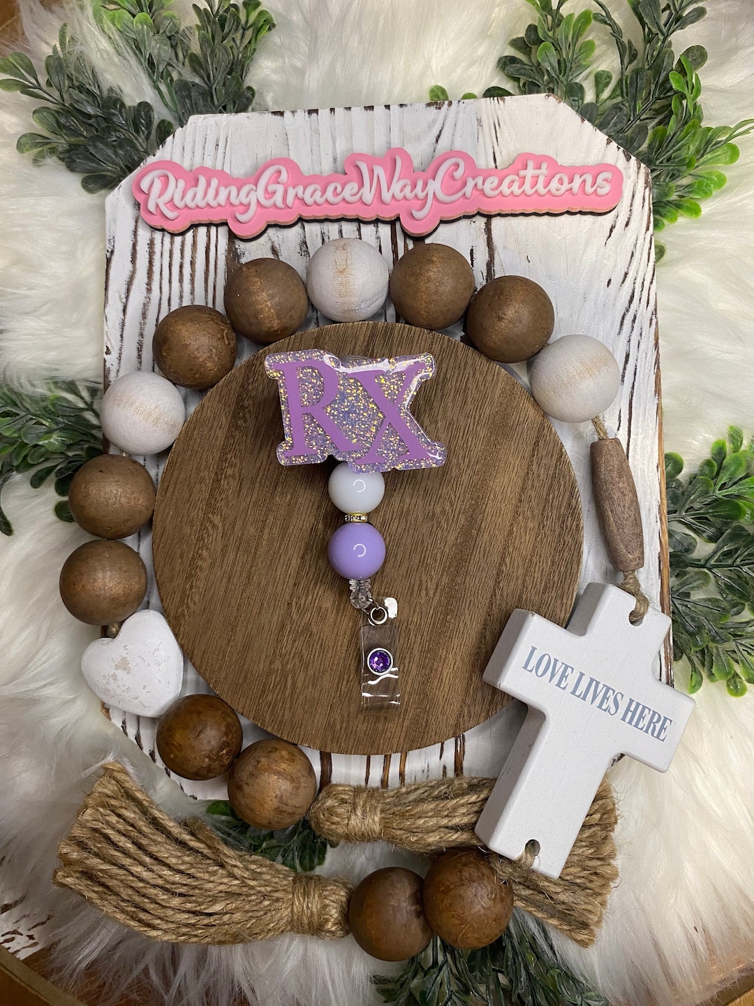 Cute Glitter RX Pharmacy Badge Reel, Gift for Her, Pharmacy Tech Badge ...