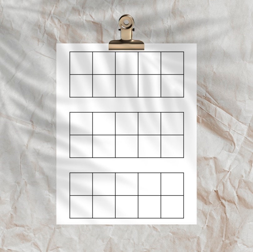 Blank Fives and Tens Frames Templates | Counting Templates | Maths ...