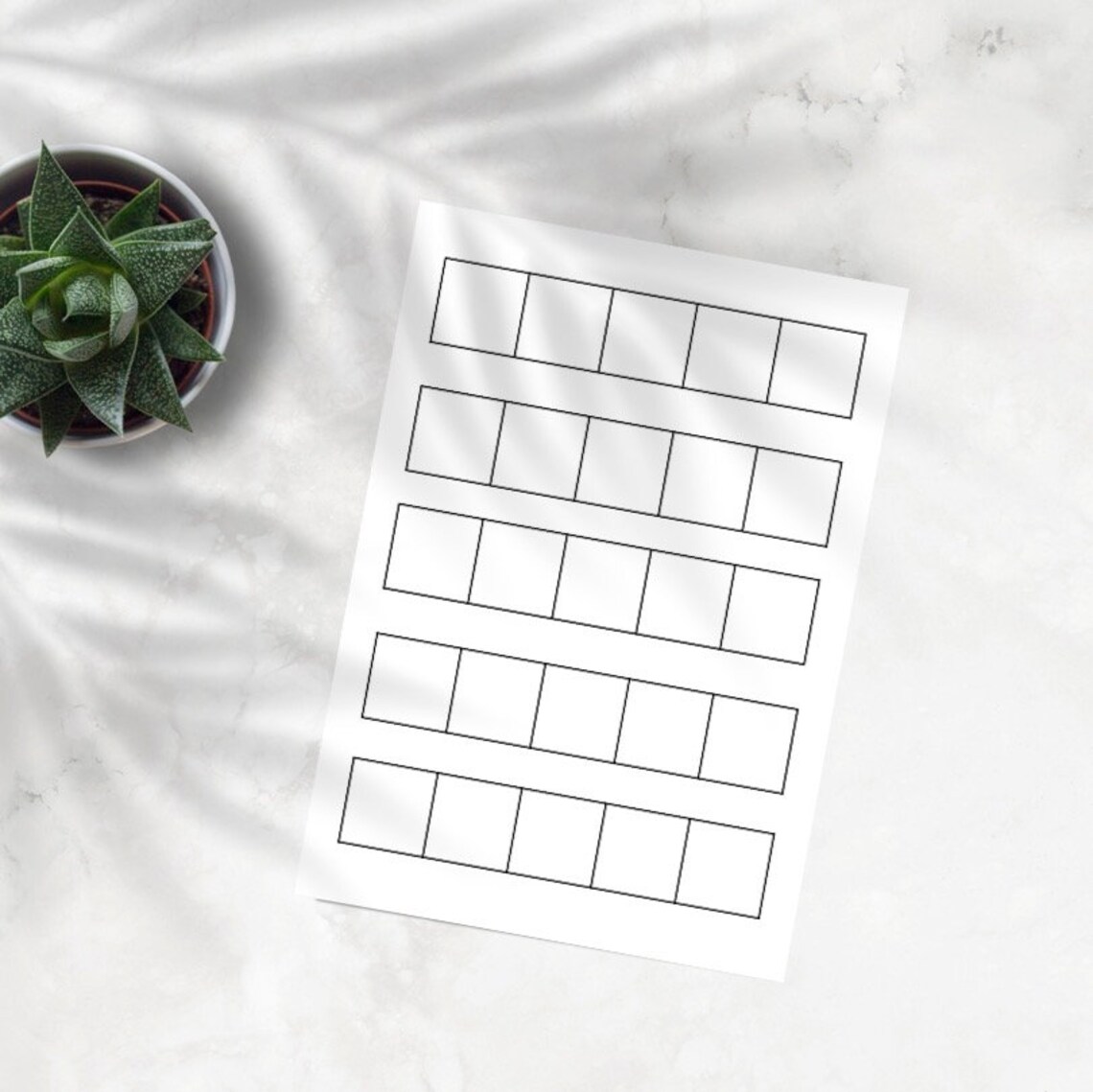 Blank Fives and Tens Frames Templates - Etsy