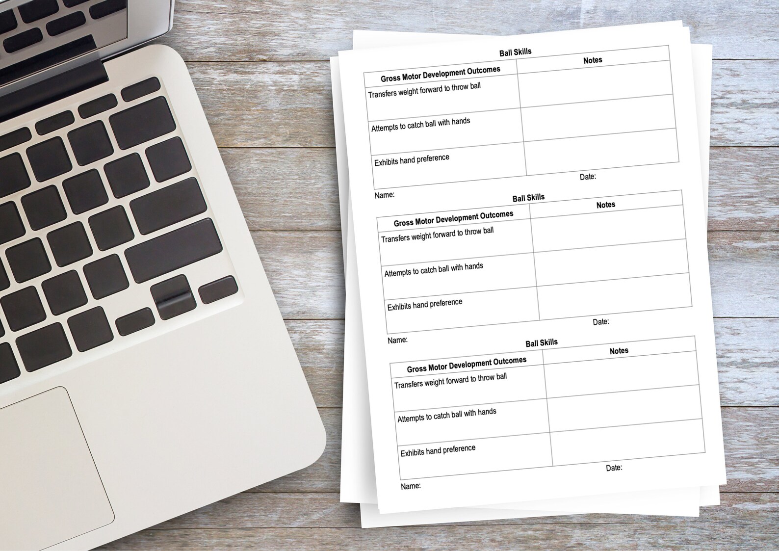 EYLF Gross Motor Formative Assessments - Etsy