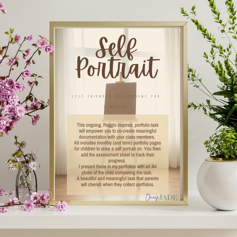 EYLF Self Portrait Assessment - Etsy