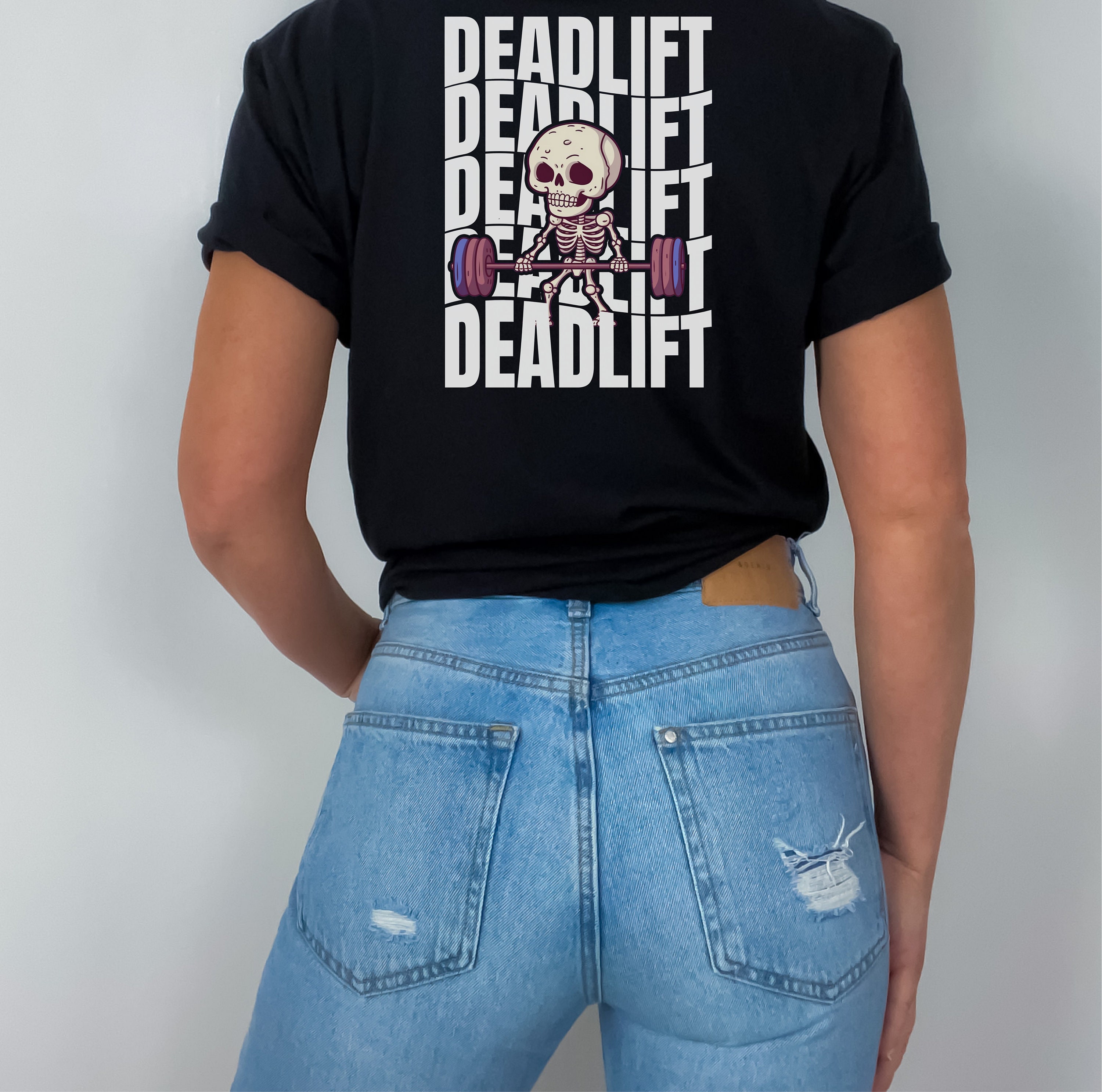 Deadlift Shirt, Skeleton Workout Shirt, Crossfit Tee, Bodybuilding ...