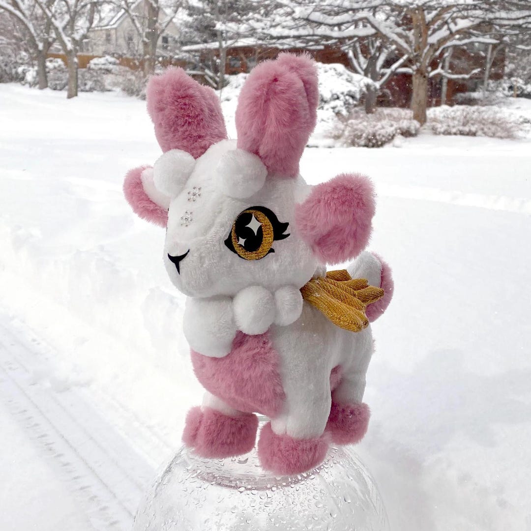 Winter Snow Fawn Plushie Stuffed Animal Toy - Etsy