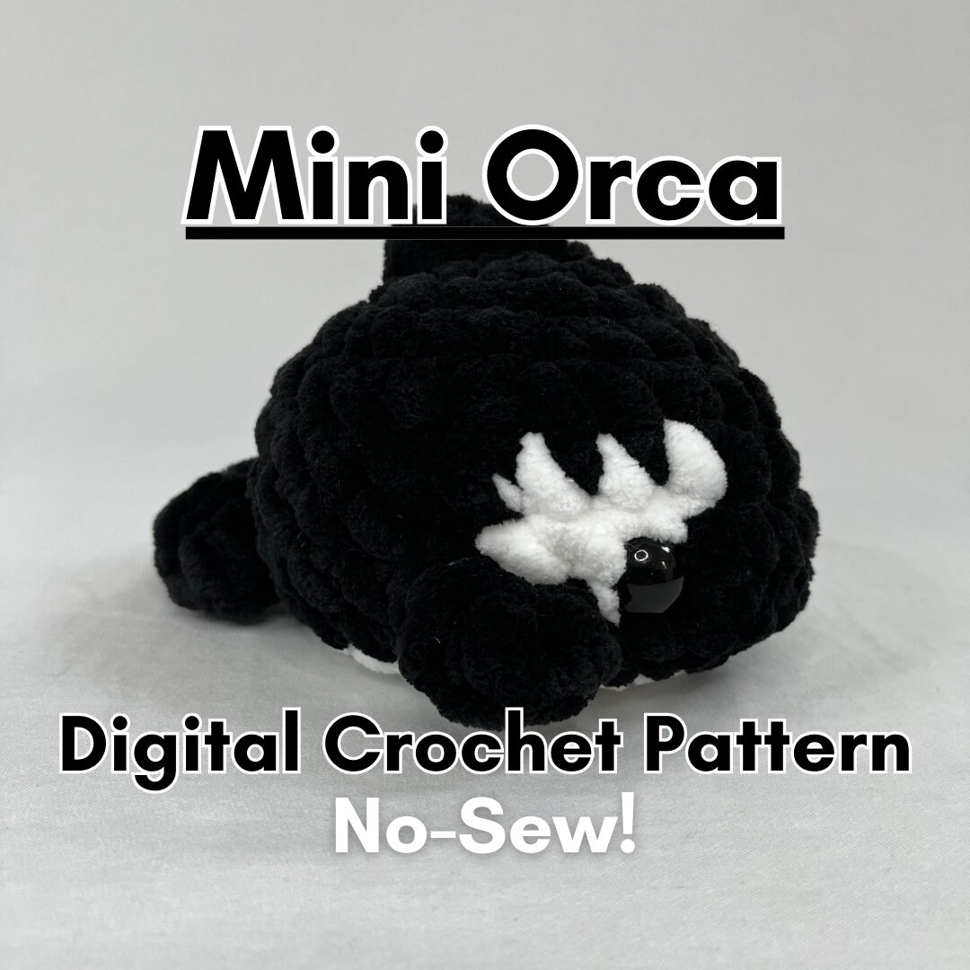 No-sew Orca PDF CROCHET PATTERN, Amigurumi Adorable, Quick Makes, Under 30 Min - Etsy