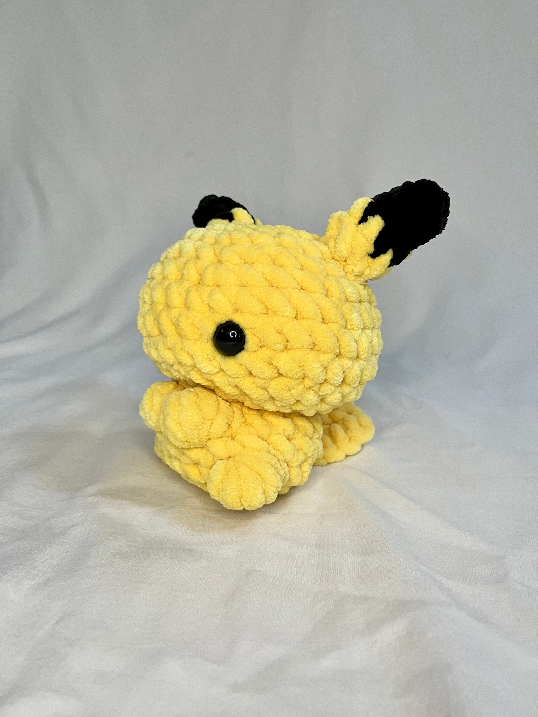 Crochet Chibi Pika Plushie Amigurumi Adorable Stuffed Animal - Etsy