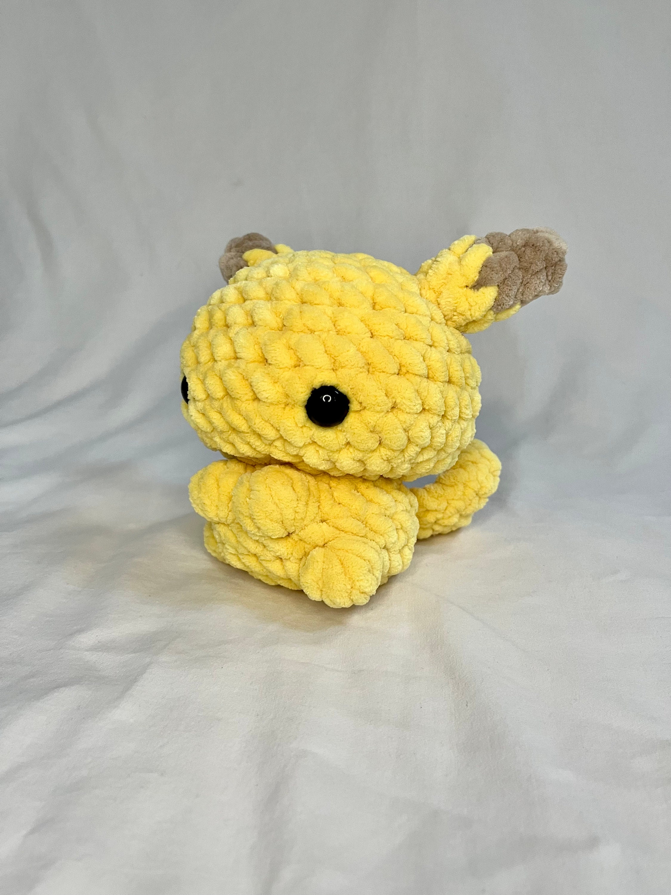 Crochet Chibi Pika Plushie Amigurumi Adorable Stuffed Animal - Etsy